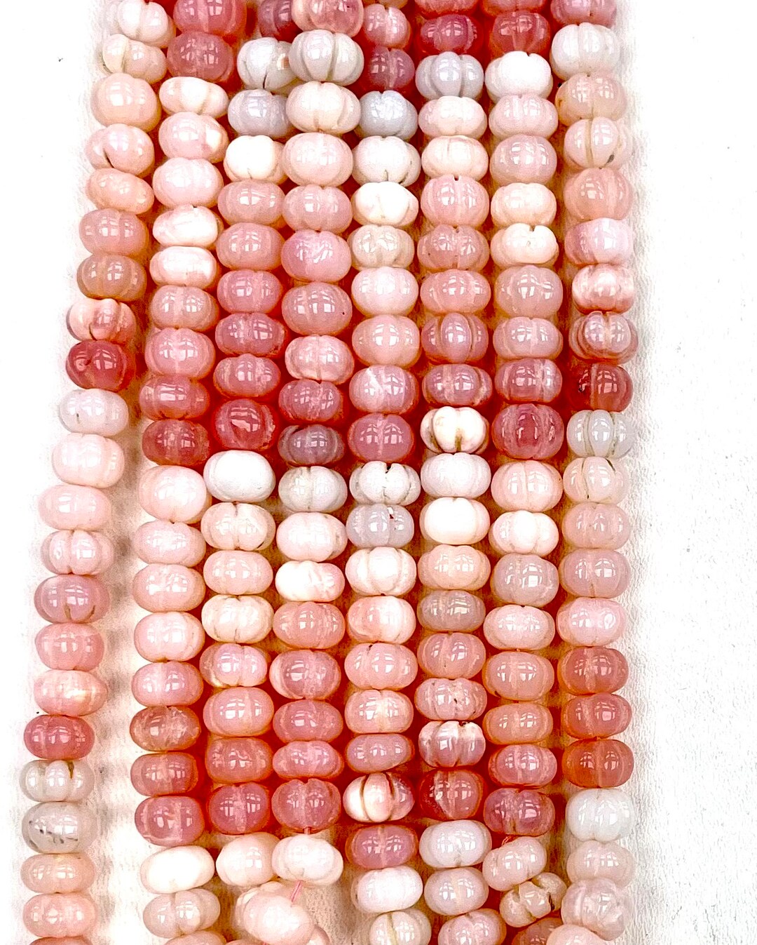 Trendy AAA Quality Opal Carved Melon Shape Beads Watermelon Carving ...