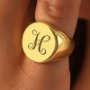 14K Gold Personalized Name Cufflinks-customized Cufflinks-groom Wedding ...