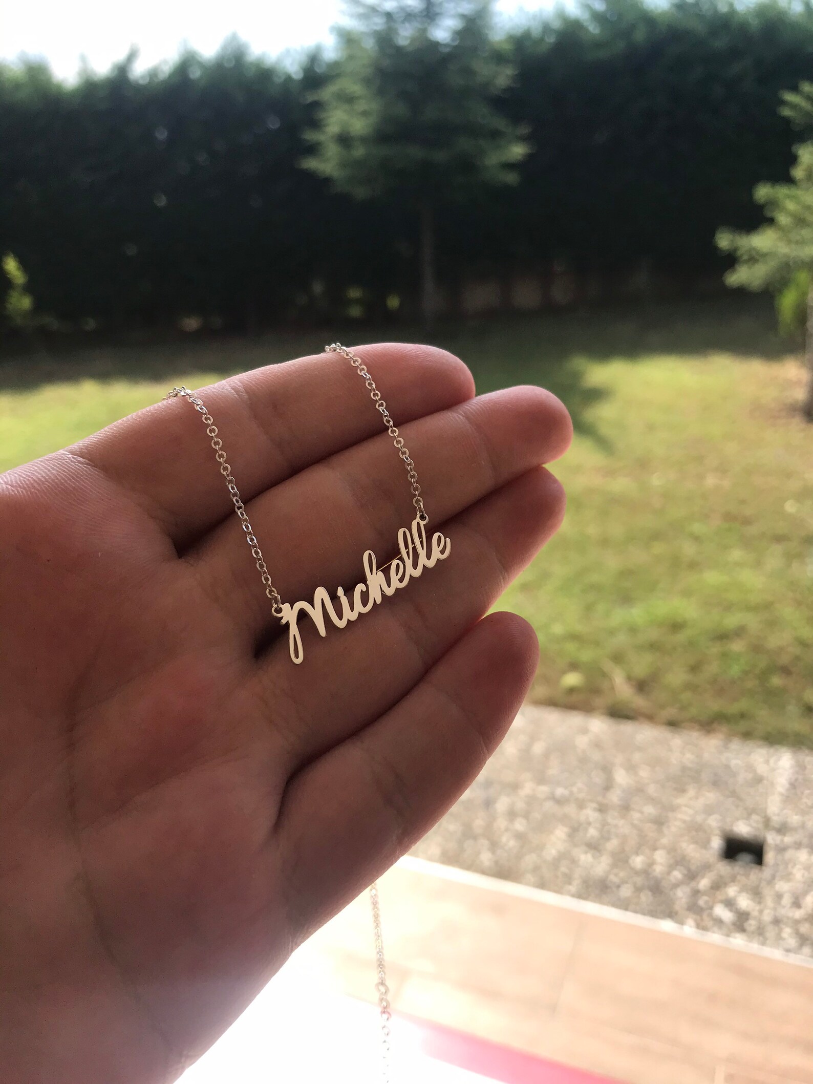 Sterling Silver Name Necklace personalized Name Necklace - Etsy
