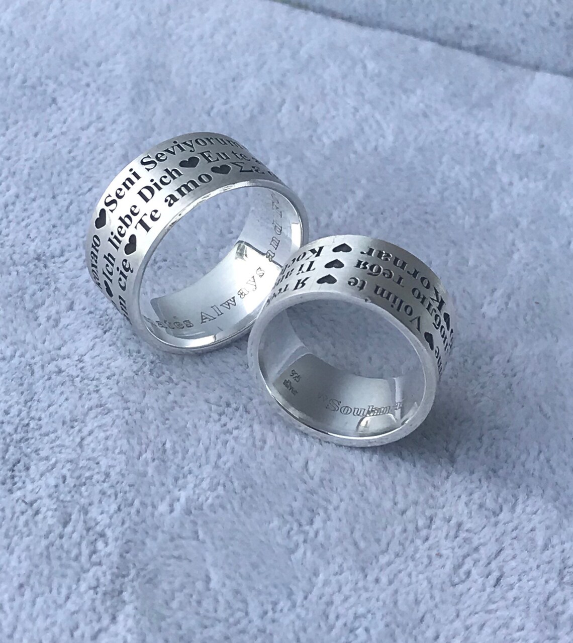 Silver Band Silver Band Ring Silver Band Rings for Women - Etsy