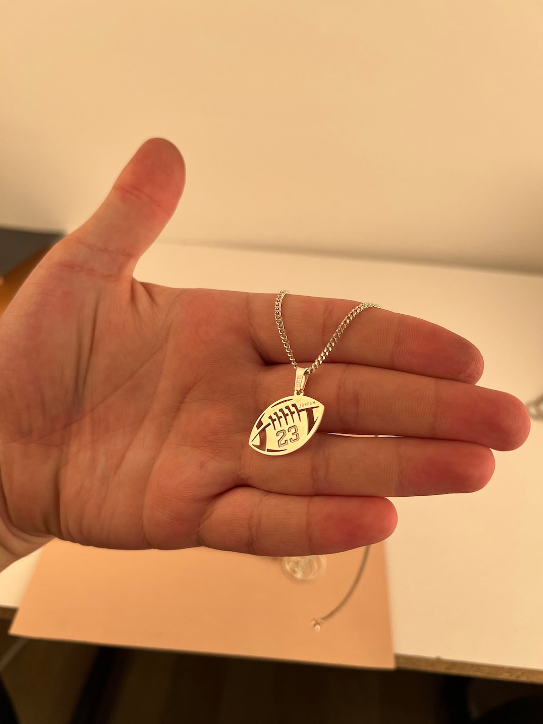 American Football Number Necklace- Ohio State Football Necklace-mens ...