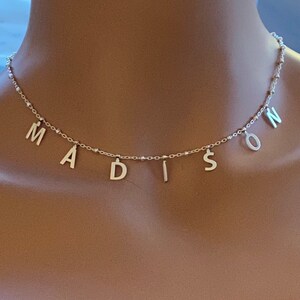 Name Necklace - Initial Necklace - Letter Necklace - Custom Necklace ...