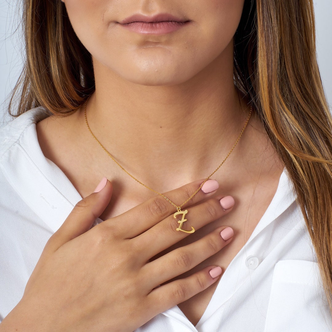 Separate Letter Name Necklace Letter G Necklace Letter J Necklace ...