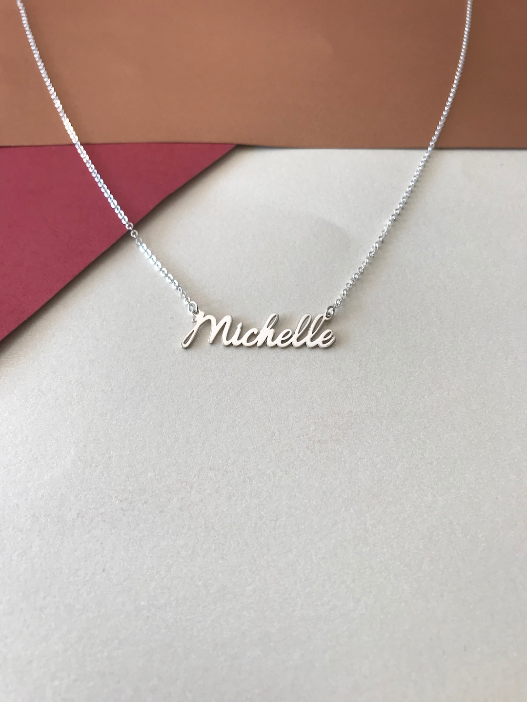 14K Gold Name Necklace Personalized My Name Necklace Engraved Name ...