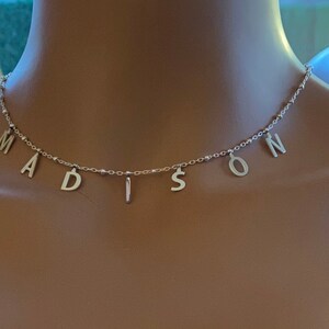 Name Necklace - Initial Necklace - Letter Necklace - Custom Necklace ...
