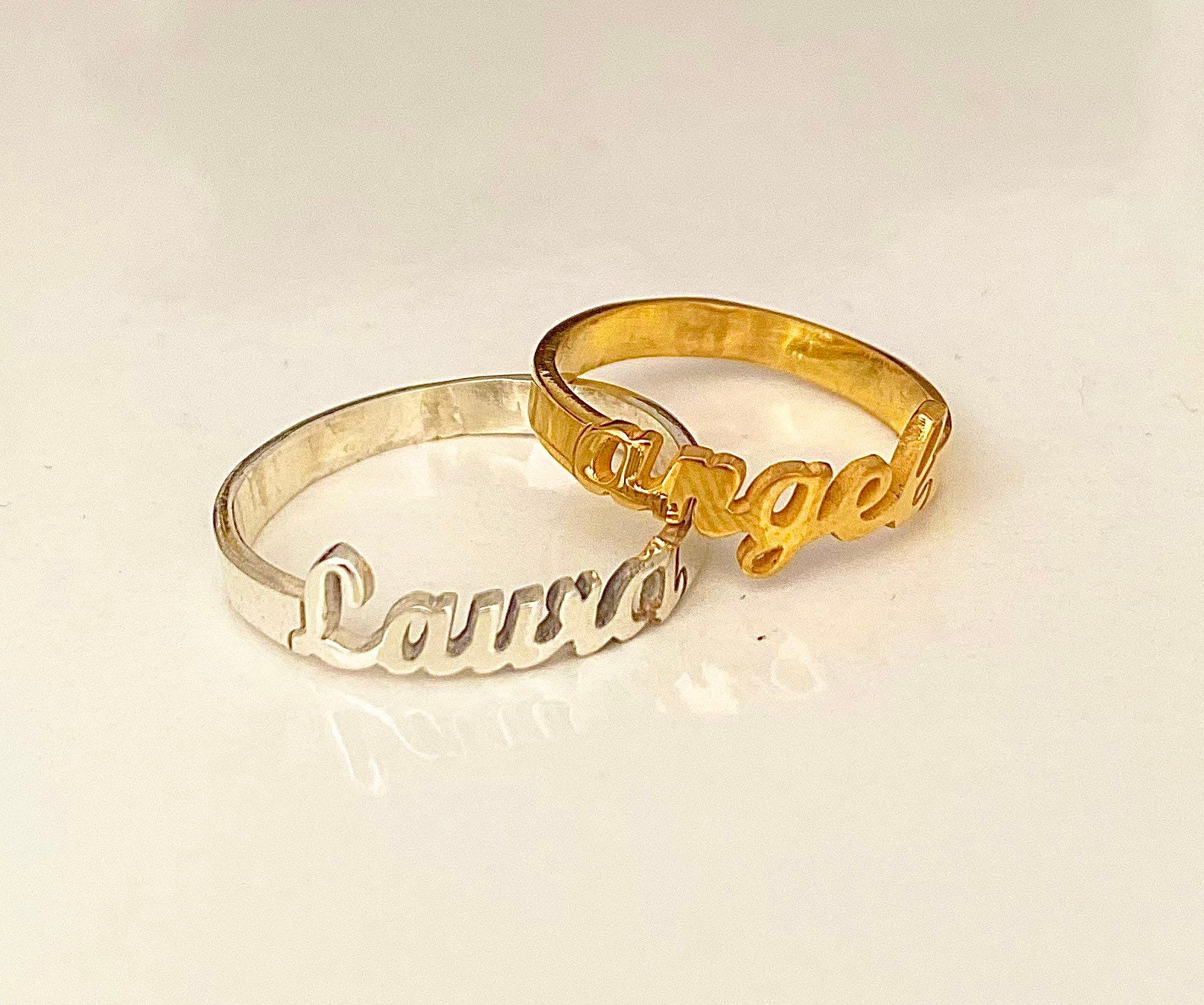 Name Ring Personalized Rings Name Jewelry Stackable Name - Etsy