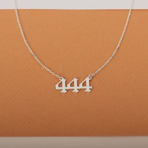 Angel Number Necklace, Personalized Gifts, 925 Sterling Silver Necklace ...