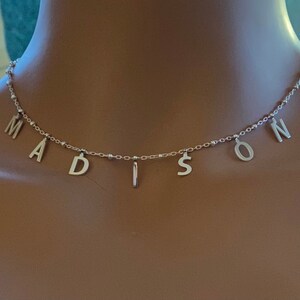 Name Necklace - Initial Necklace - Letter Necklace - Custom Necklace ...