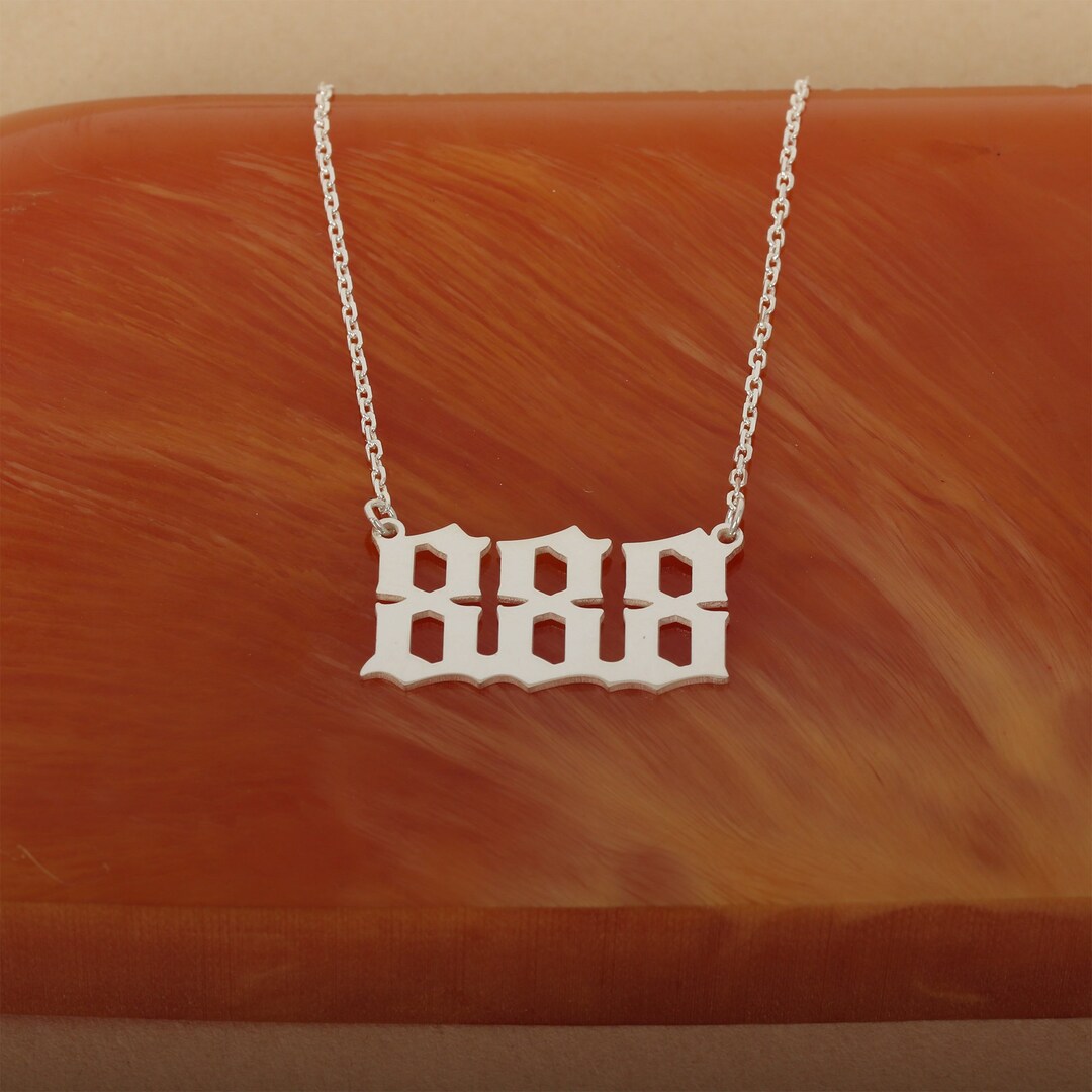 Angel Number Necklace, Personalized Gifts, 925 Sterling Silver Necklace ...