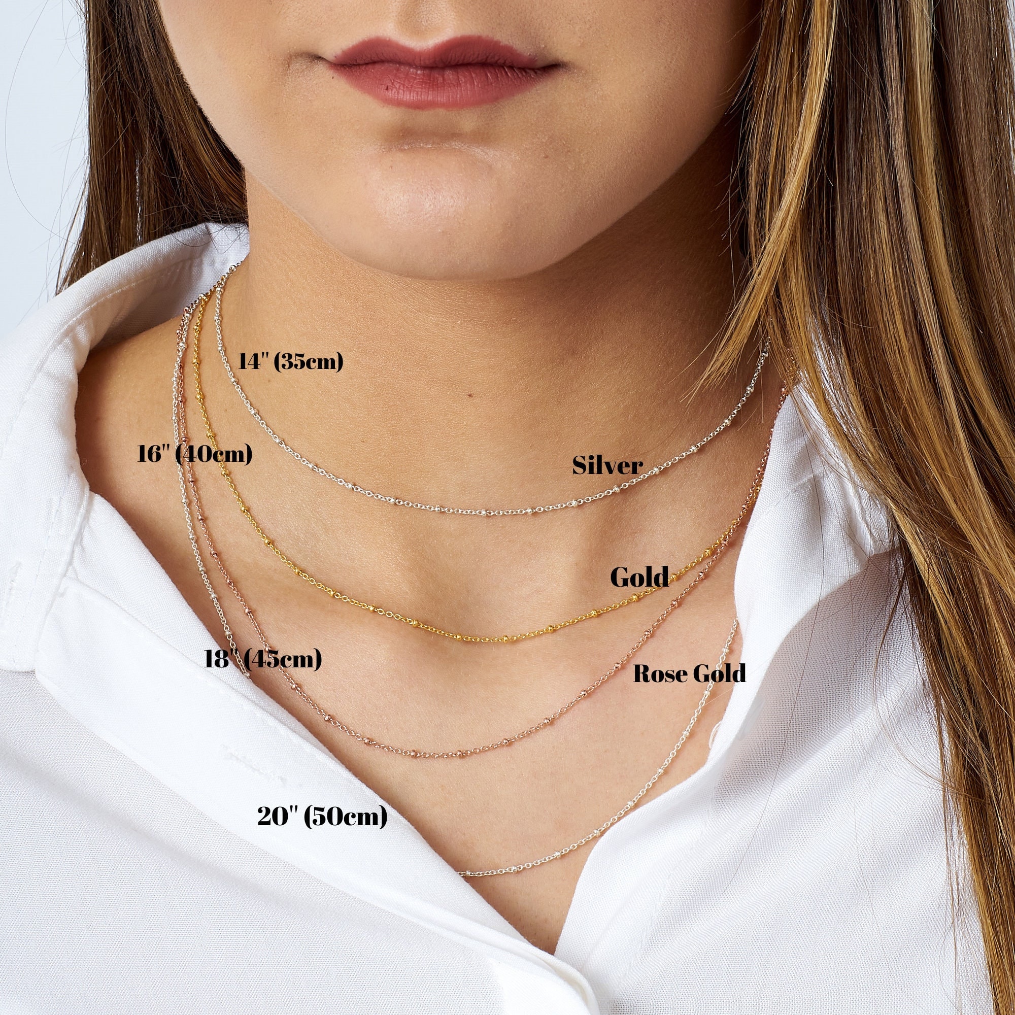 925K Sterling Silver Cable Ball Chain Dainty Cable Chain | Etsy