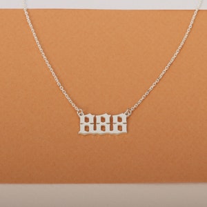 Angel Number Necklace, Personalized Gifts, 925 Sterling Silver Necklace ...