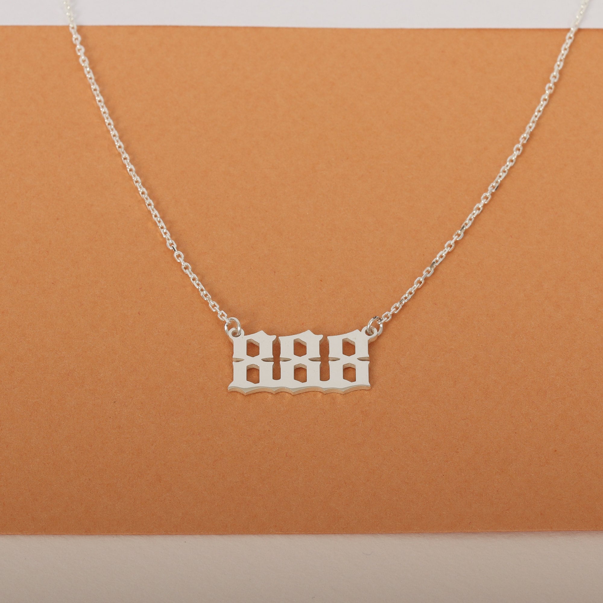 Angel Number Necklace Personalized Gifts 925 Sterling Silver | Etsy