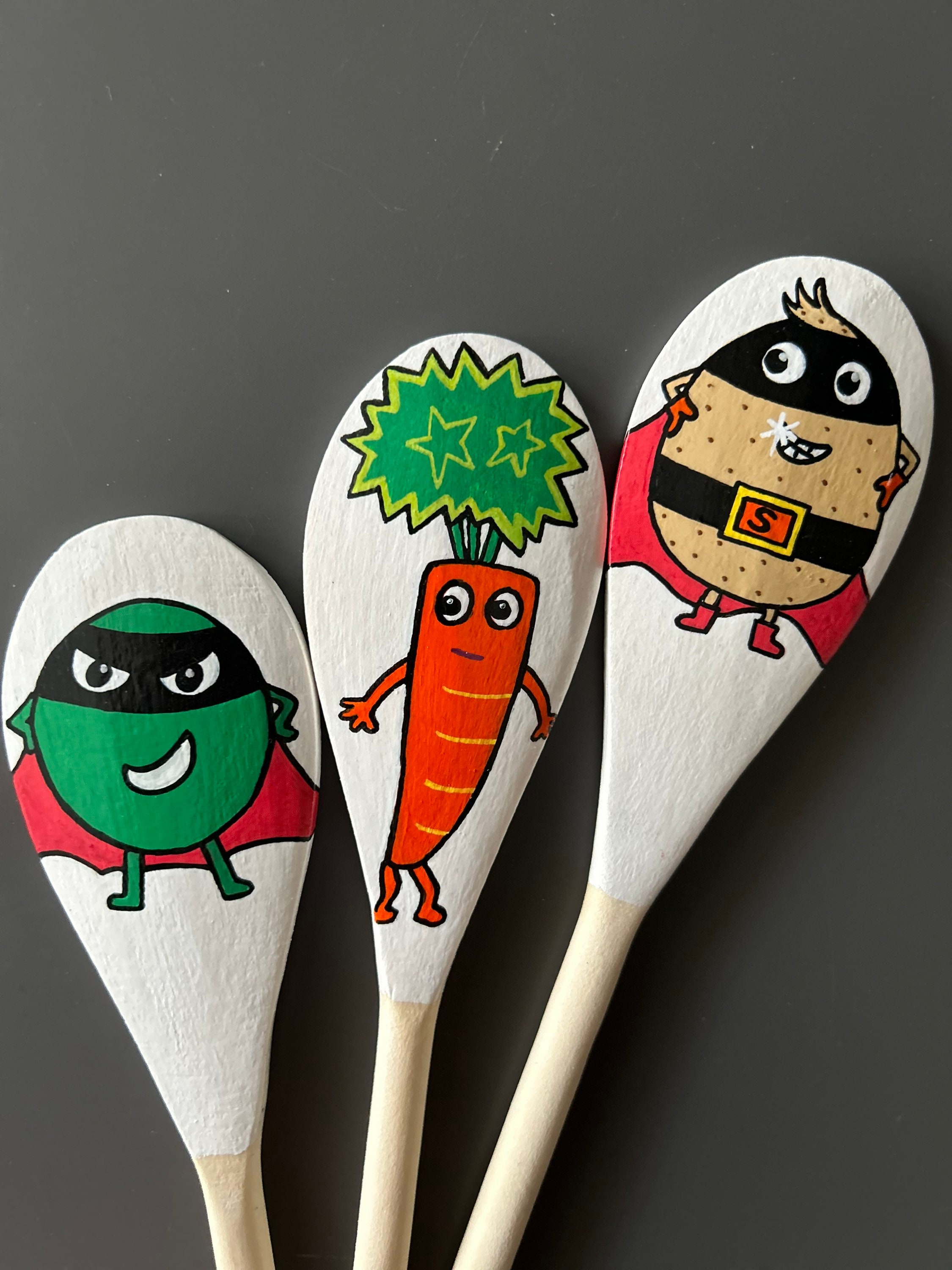 Supertato Themed Story Spoons - Etsy UK