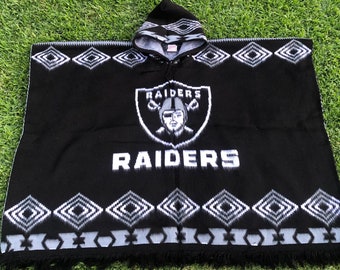 Raiders Ponchos | Etsy
