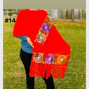 Mexican Rebozo, Mexican Shawl Wrap, Rebozo Bordado, Embroidered Rebozo ...