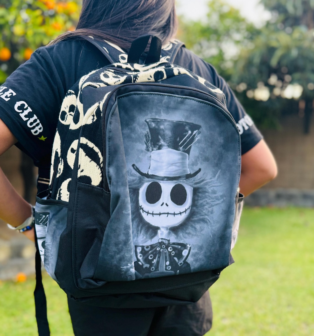 Jack Skellington Handmade Backpack, Unique Style, Thick Durable ...