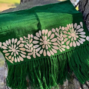 Mexican Rebozo, Mexican Shawl Wrap, Rebozo Bordado, Embroidered Rebozo ...