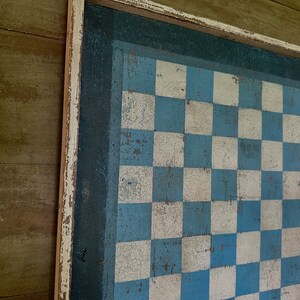 Primitive Blue Checkers Board - Etsy