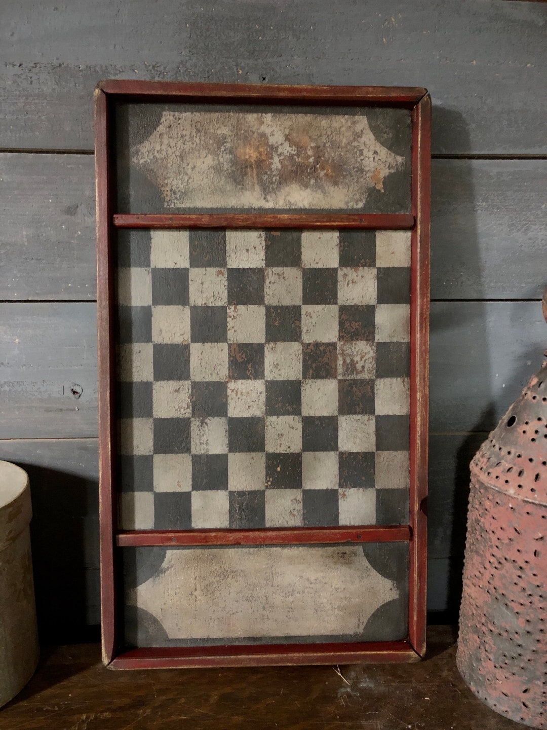 Black and Grey Checkerboard 12 by 21 - Etsy