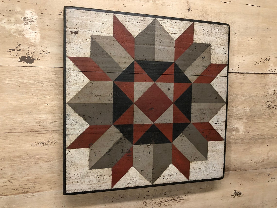 Indoor Barn Quilt - Swoon Block - Etsy