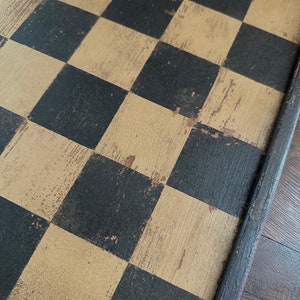 Early Style Black and Tan Checkerboard - Etsy