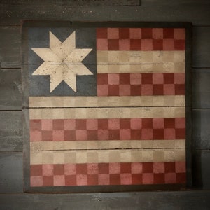 Indoor Barn Quilt - Checkered Americana - Etsy