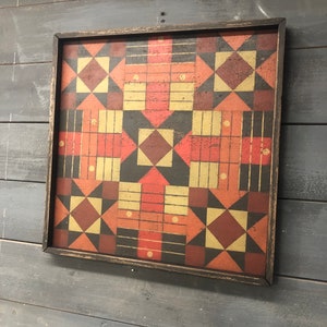 Primitive Ohio Star Parcheesi Game Board - Etsy