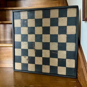 Early Style Black and Tan Checkerboard - Etsy