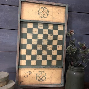 Green and Yellow Checkers Board 12” X 21” - Etsy