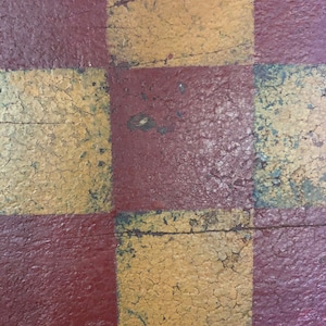 Primitive Mustard Cranberry and Blue Checkers Board - Etsy