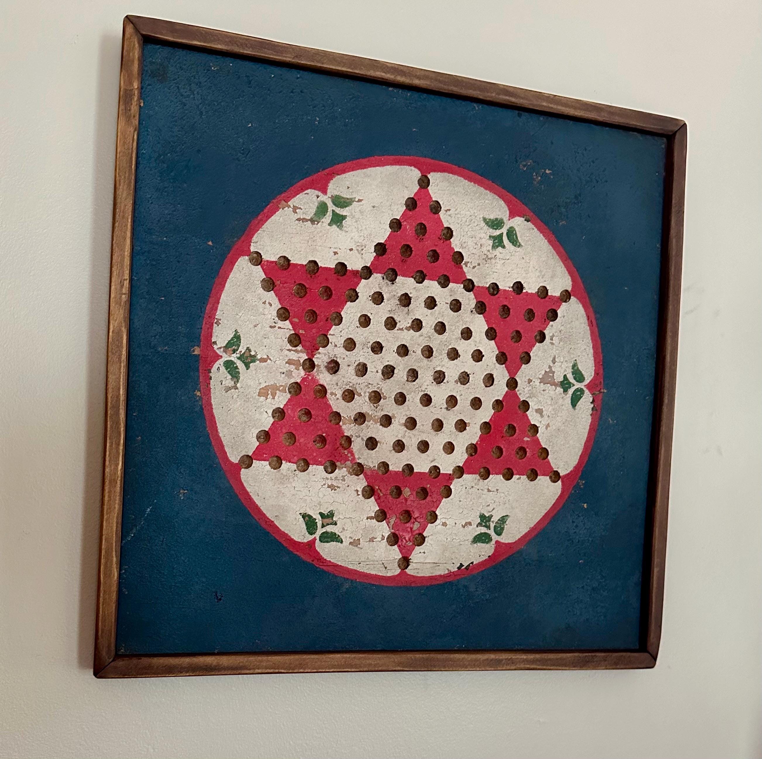 Early Style Chinese Checkers Game Board - Etsy
