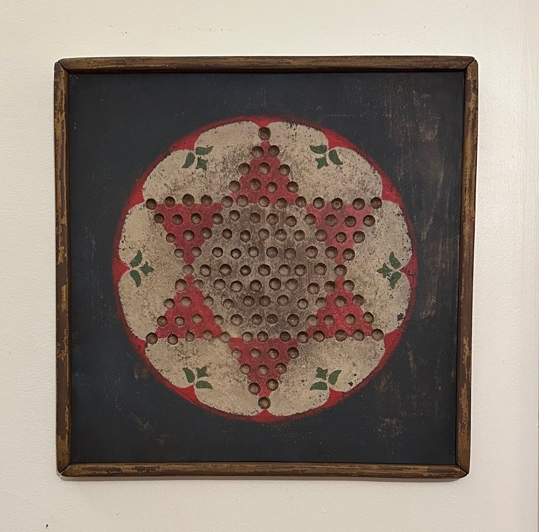 Early Style Chinese Checkers Game Board - Etsy