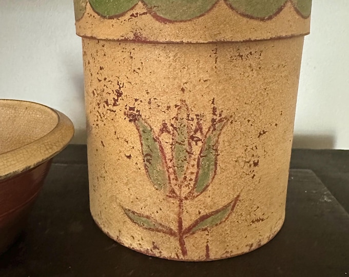 Hand Painted Redware Inspired Box - Etsy