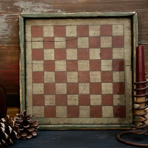 Vintage Green Checkerboard two Sizes Available - Etsy