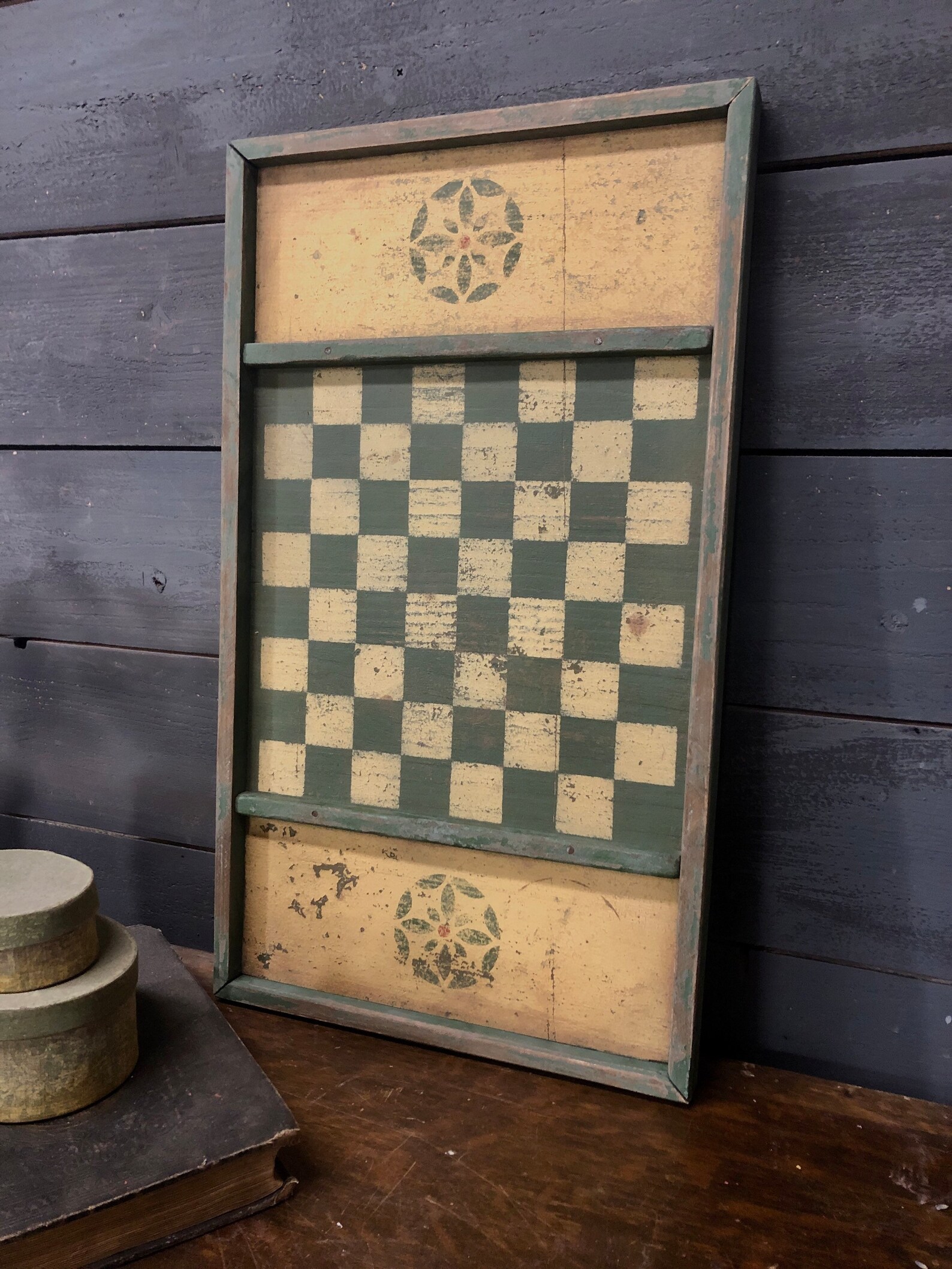 Green and Yellow Checkers Board 12” X 21” - Etsy