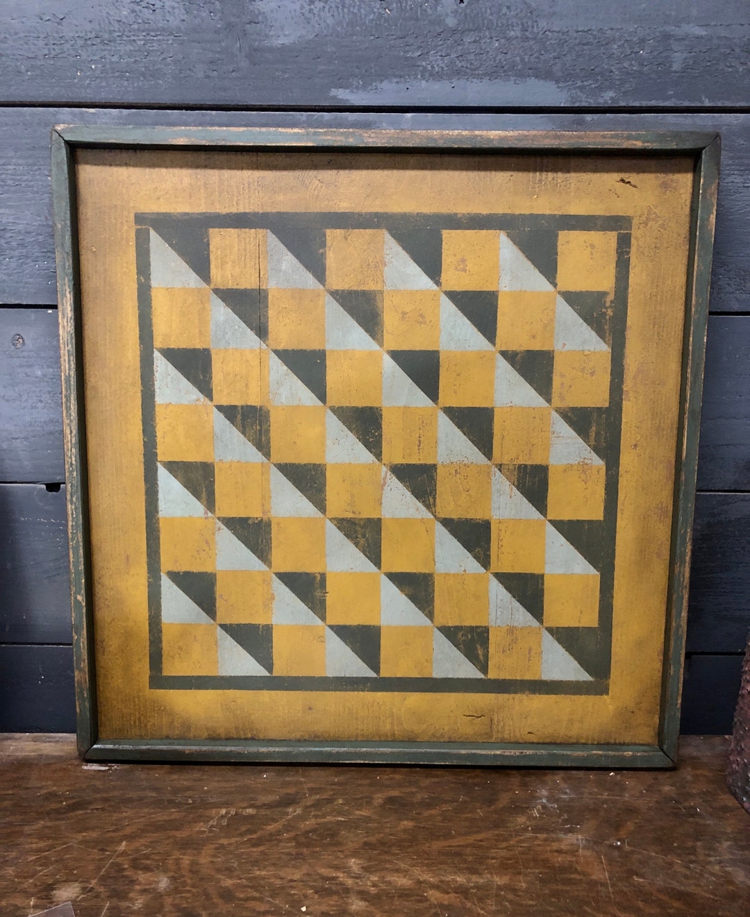 Flying Geese Checkerboard Basil, Sunflower, Beach Glass - Etsy