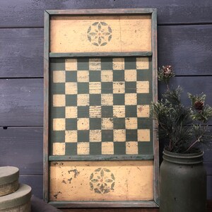 Green and Yellow Checkers Board 12” X 21” - Etsy