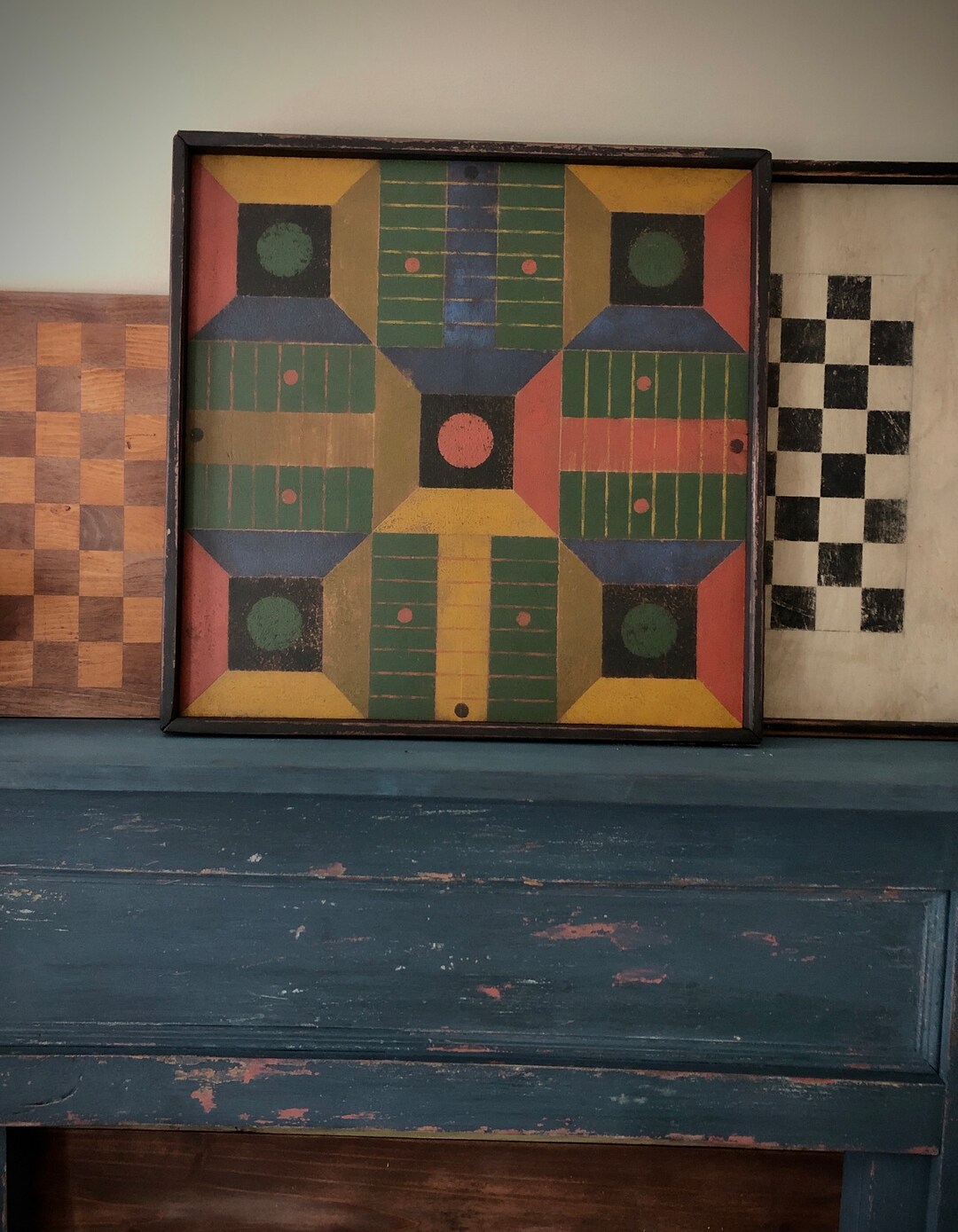 19th-century Reproduction Parcheesi Game Board - Etsy