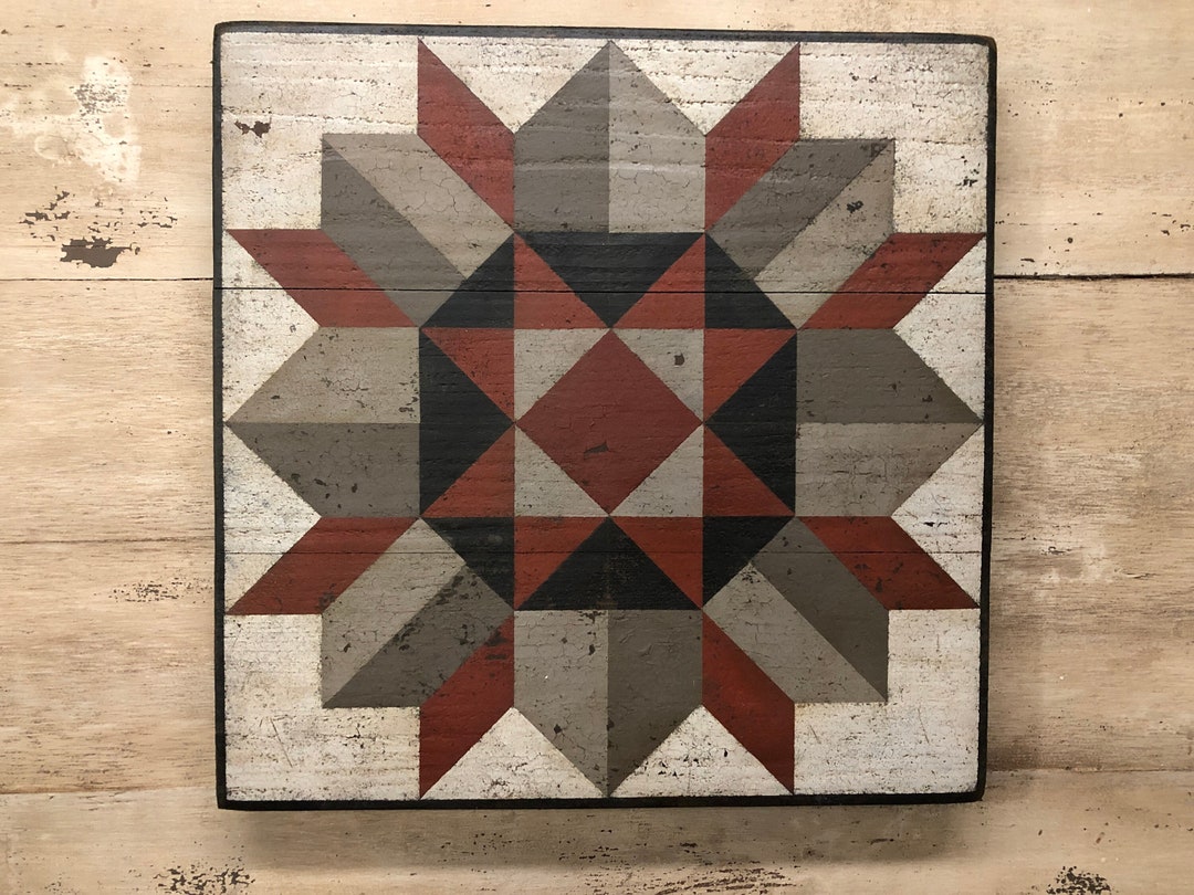 Indoor Barn Quilt - Swoon Block - Etsy