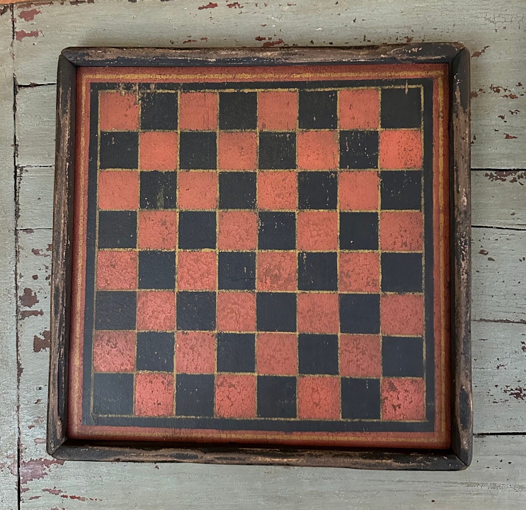 Black and Red Checkerboard two Sizes Available - Etsy