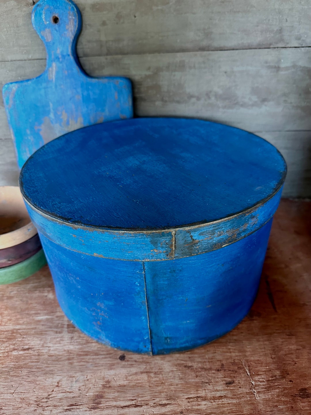 Large Paper Mache Hand Painted Pantry Box - Etsy
