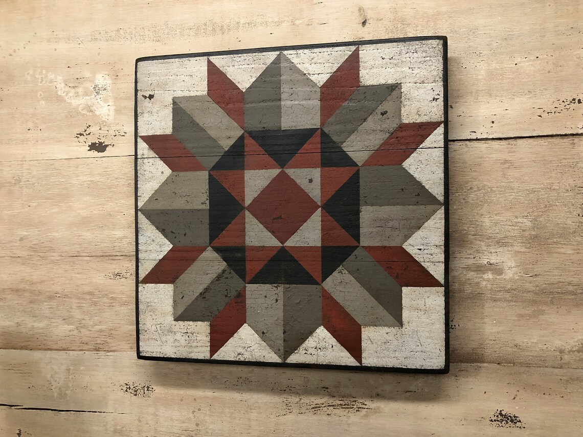 Indoor Barn Quilt - Swoon Block - Etsy