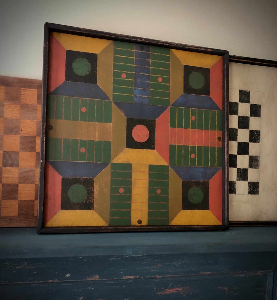 19th-century Reproduction Parcheesi Game Board - Etsy