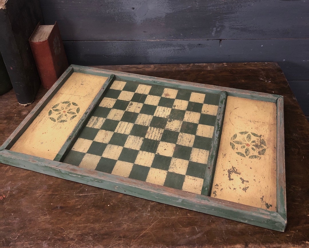 Green and Yellow Checkers Board 12” X 21” - Etsy