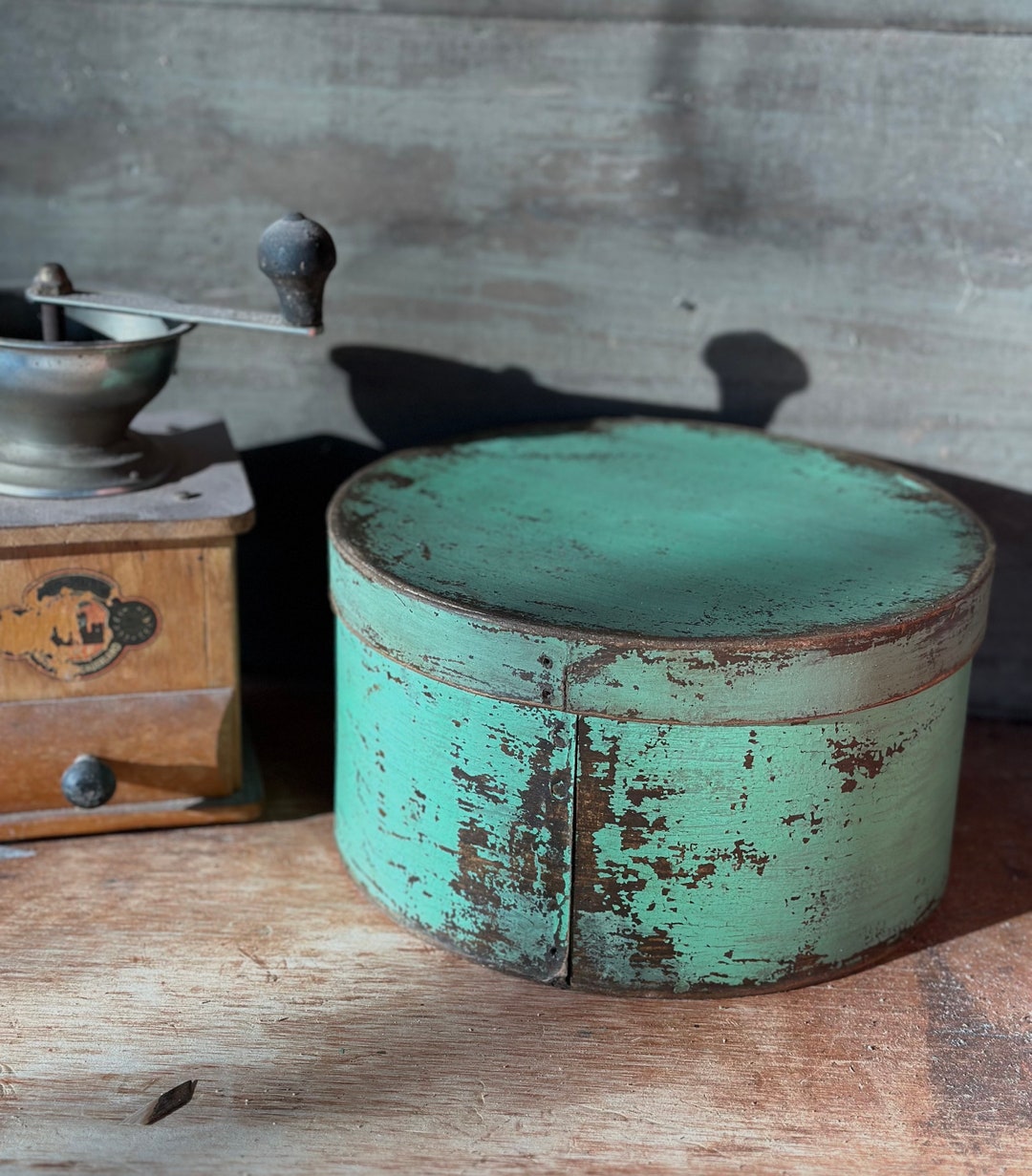 Green Paper Mache Pantry Box - Etsy