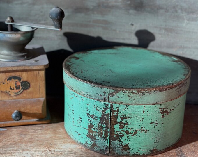 Green Paper Mache Pantry Box - Etsy