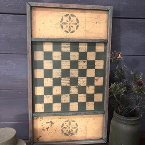 Green and Yellow Checkers Board 12” X 21” - Etsy
