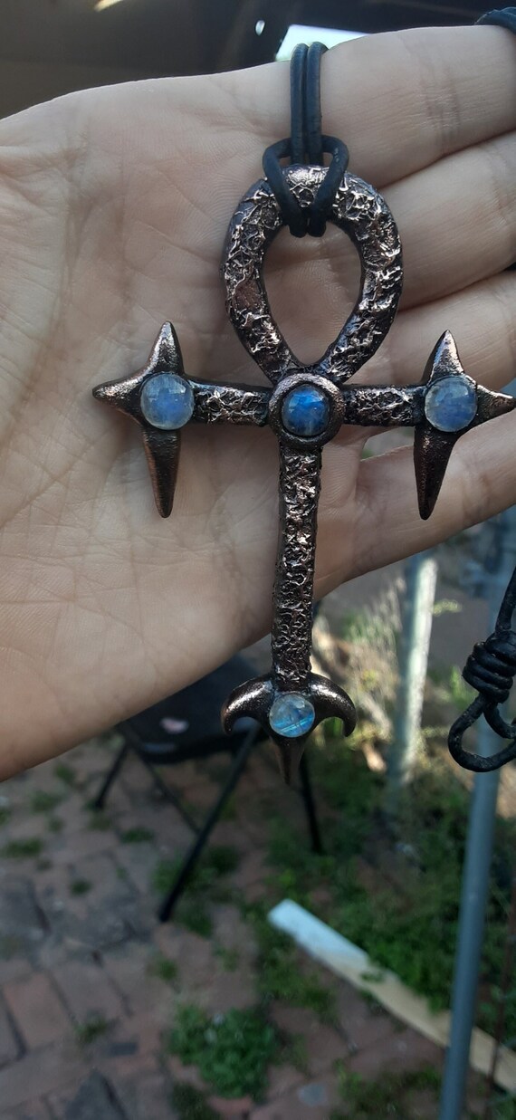 Moonstone Vampiric Gothic Anhk - Etsy