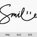 Smile SVG PNG Files for Cutting Machines, Digital Clipart, Smiley Svg ...