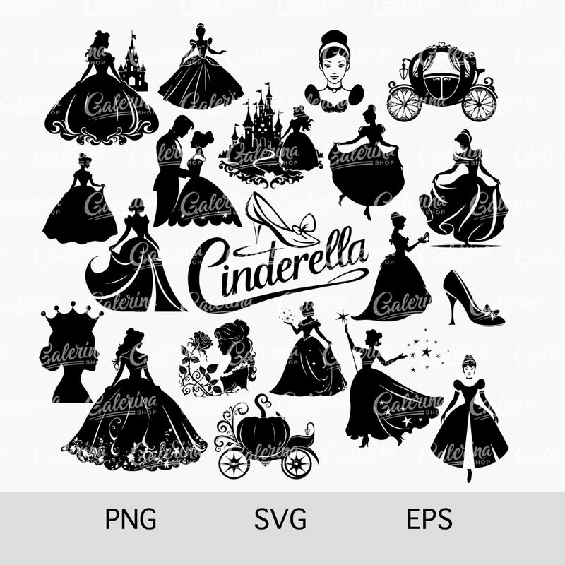 Cinderella Svg - Etsy